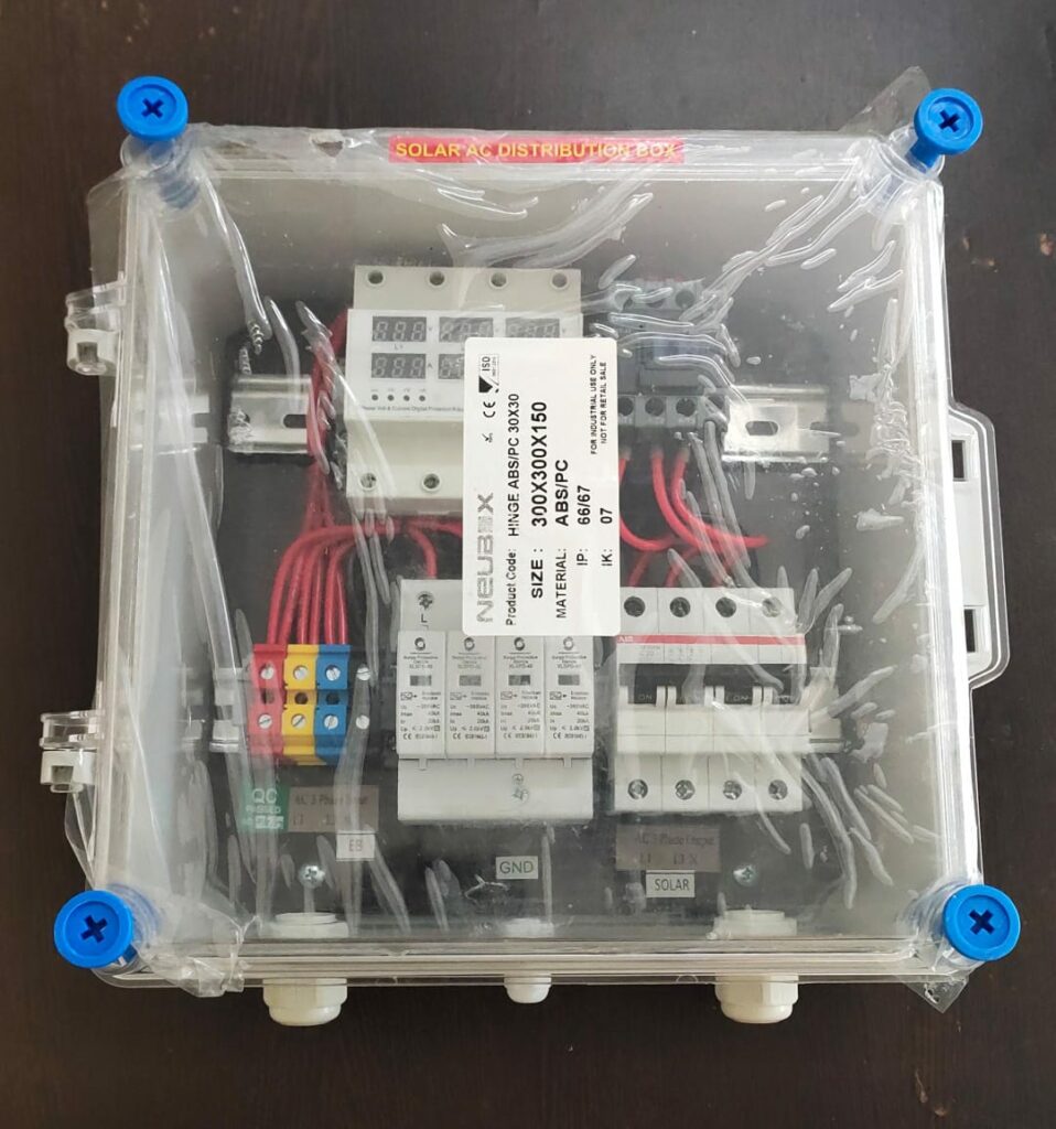 SuRCLe Solar 3P ACDB 12kVA with VA Display, over, under, Zero Voltage Protection – SuRCLe Solar ...