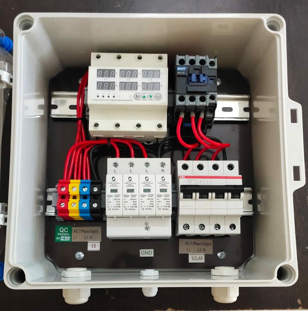 SuRCLe Solar 3P ACDB 12kVA with VA Display, over, under, Zero Voltage ...