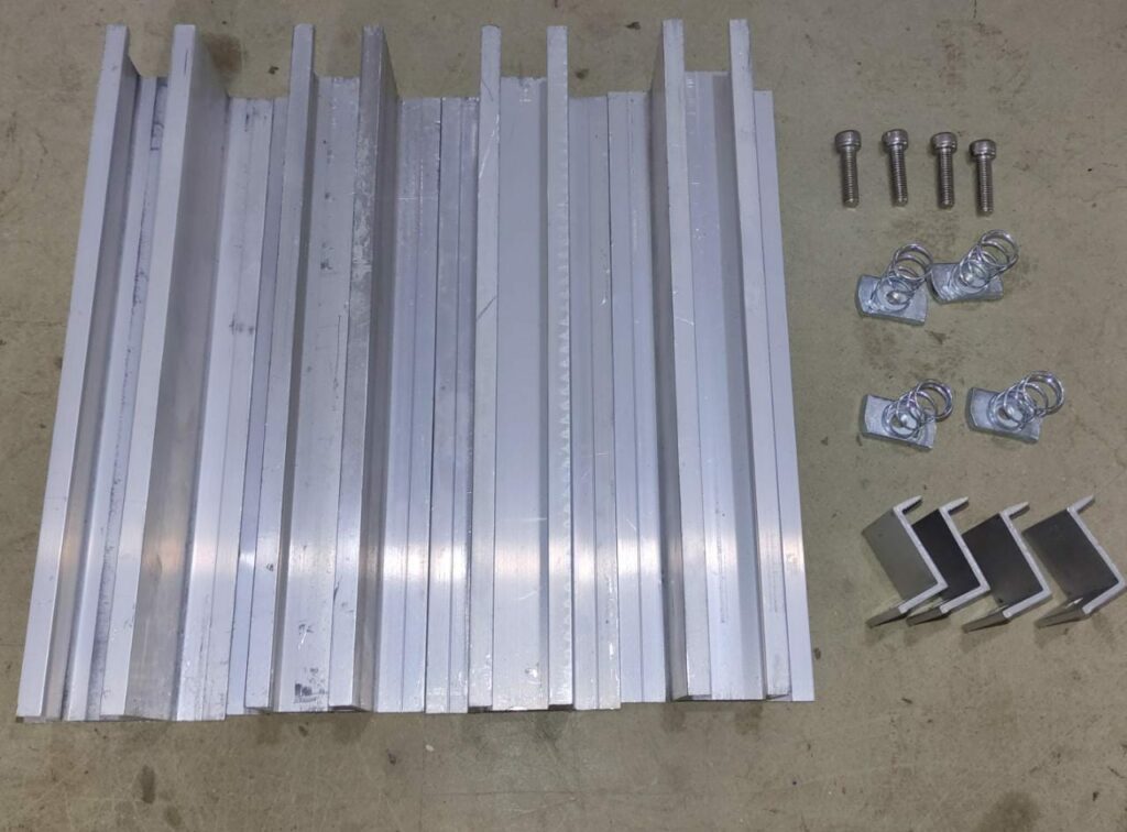 1 Solar Panel mounting kit with 300mm Micro channels – SuRCLe Solar ...