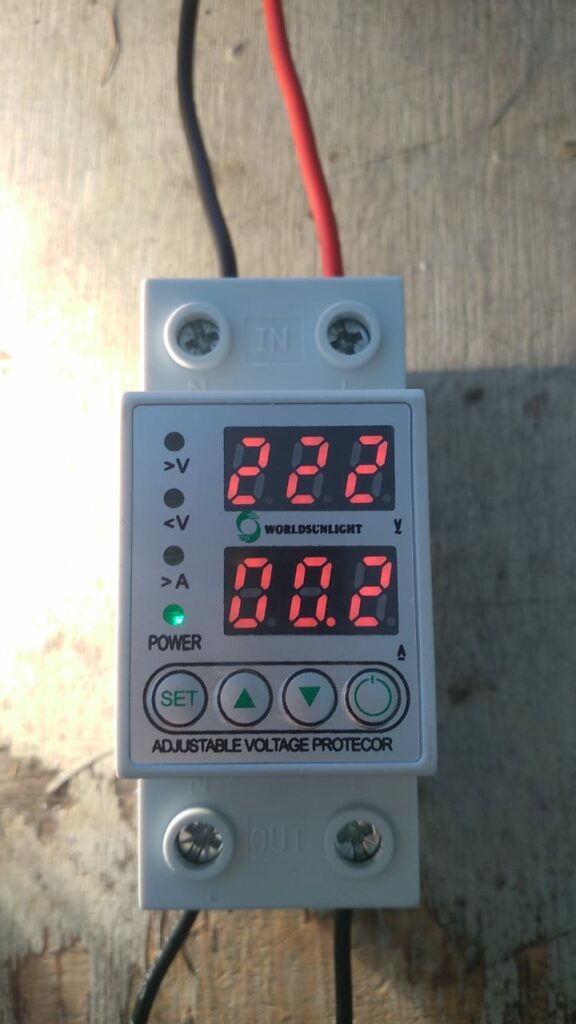 1 Phase 63A 220V Din Rail Adjustable Over Voltage and Under Voltage ...